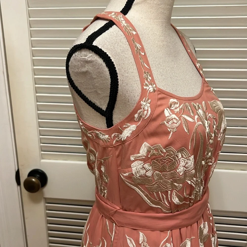 Anthropologie | Dresses | Anthropologie Lucille Dress In Pink White ...